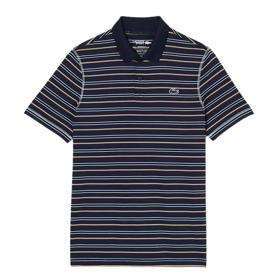 Áo Polo Nam Lacoste Golf Recycled Polyester Stripe Polo Shirt DH5182 ...