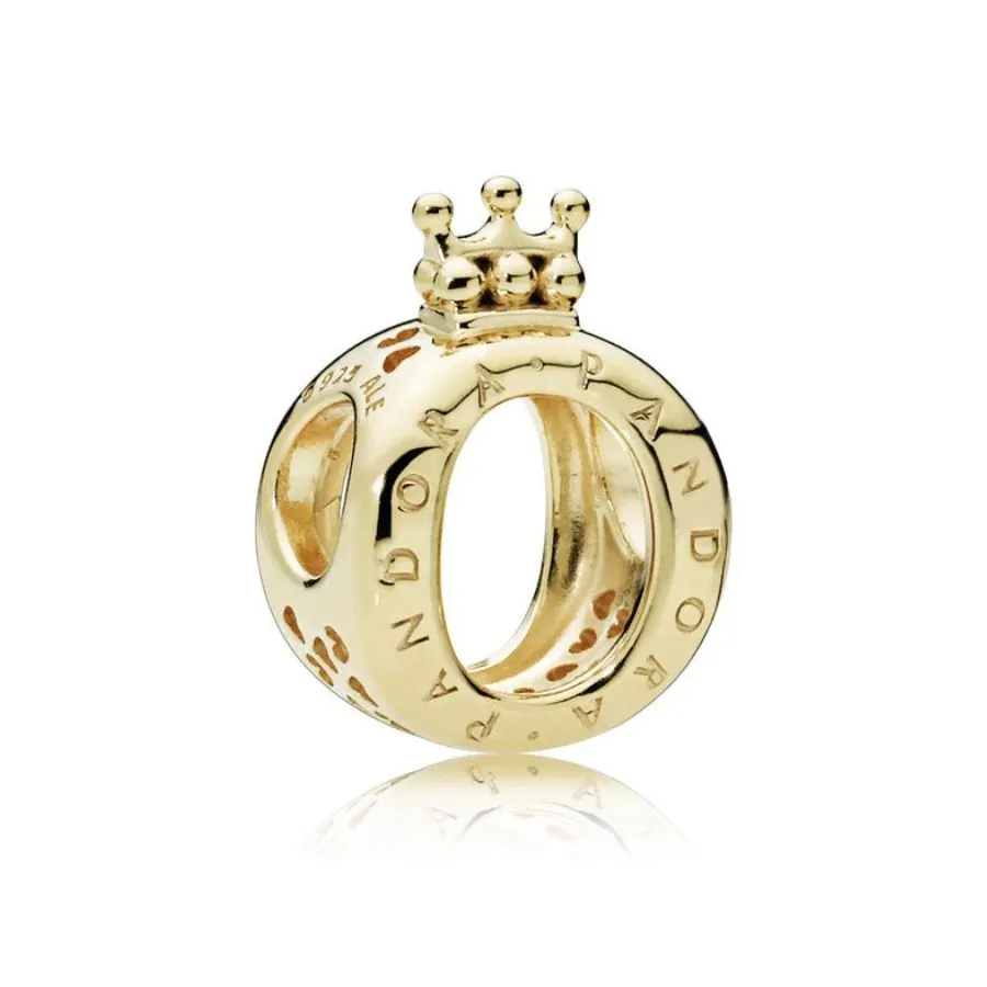 Hạt Vòng Charm Pandora 14k Gold Plated Crown O Charm 767401 Màu Vàng ...