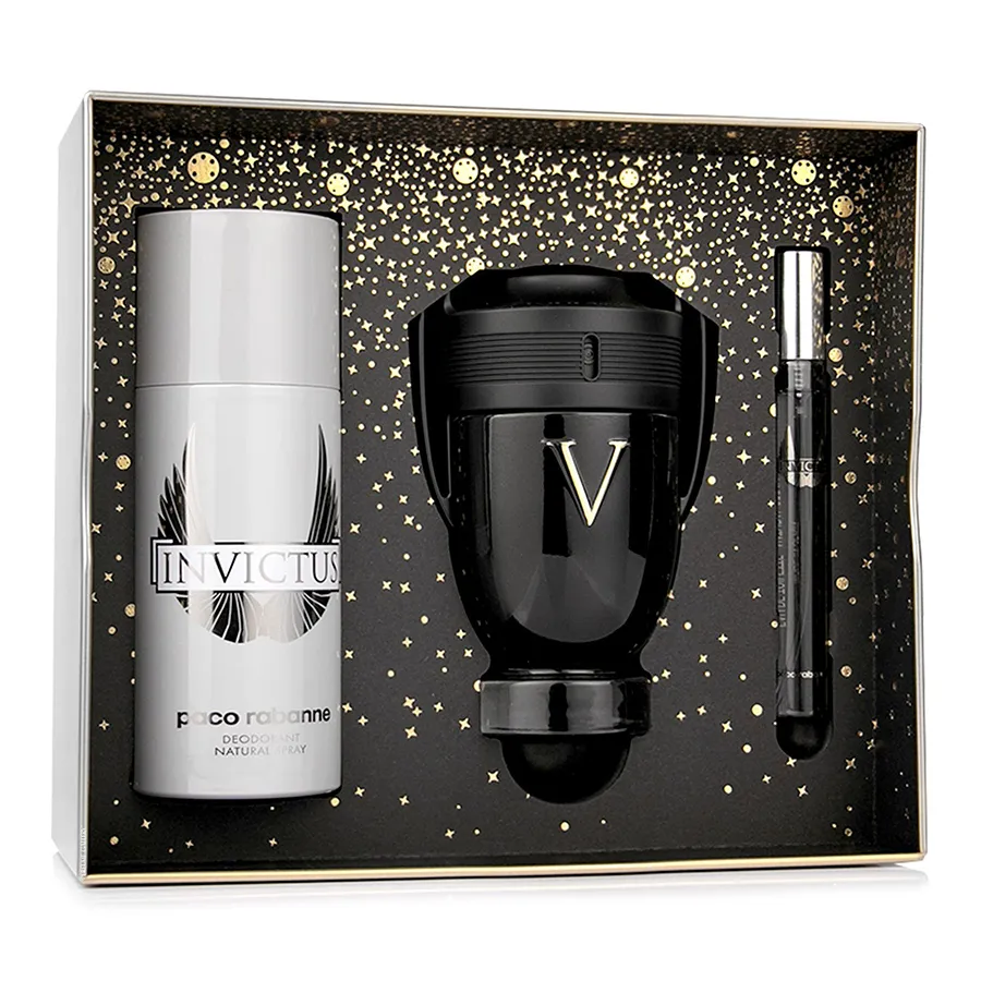 Set Nước Hoa Nam Paco Rabanne Invictus Victory 3 Món (EDP 100ml + 10ml ...