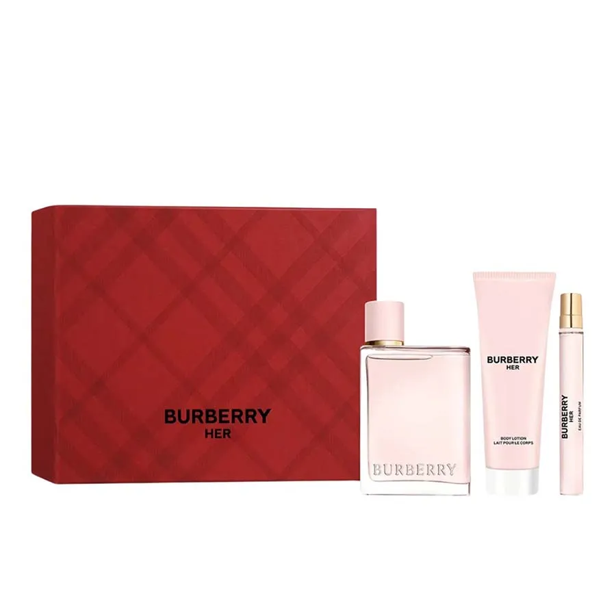 Set Nước Hoa Nữ Burberry Her 3 Món (EDP 100ml + EDP 10ml + Body Lotion 75ml) | Vua Hàng Hiệu