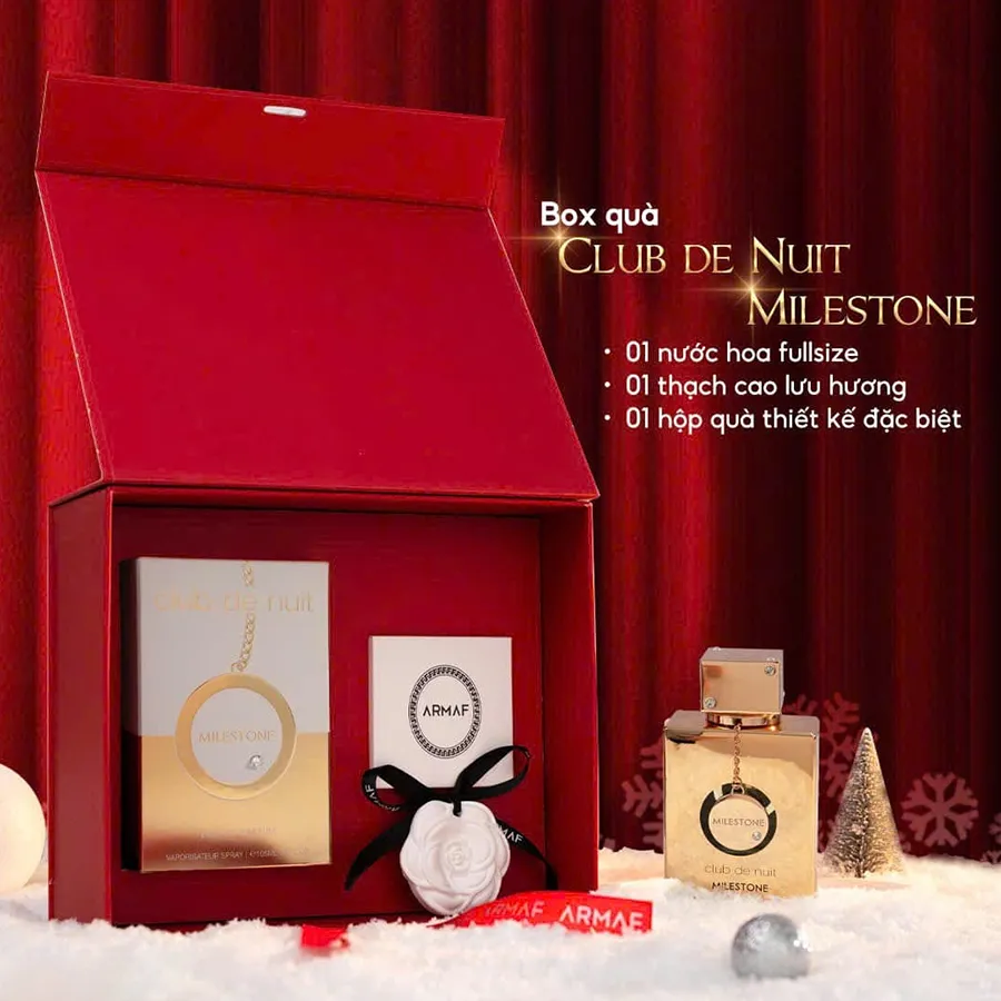 Set Quà Lễ Hội Twinkle Box Nước Hoa Unisex Armaf Club De Nuit Milestone ...