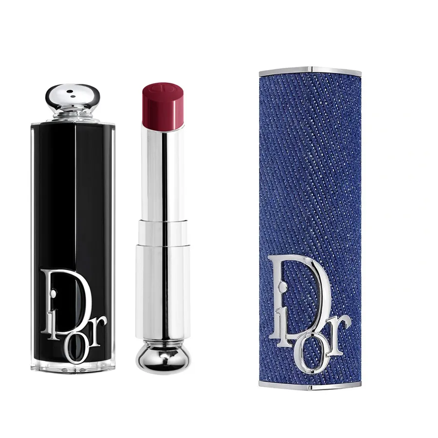 Combo Son Và Vỏ Son Dior Addict 980 Dior Tarot Màu Hồng Tím (Vỏ Son Màu Xanh) | Vua Hàng Hiệu