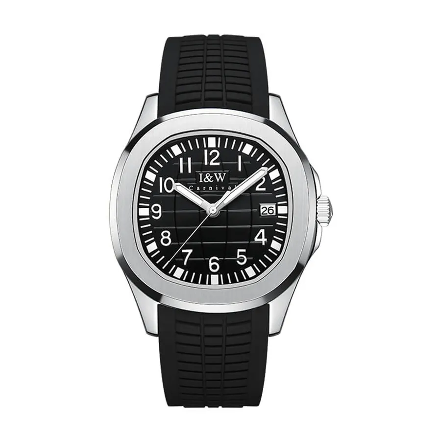 Đồng Hồ Nam I&W Carnival Automatic IW722G-DS (IW722G4) Màu Đen Phối Bạc ...