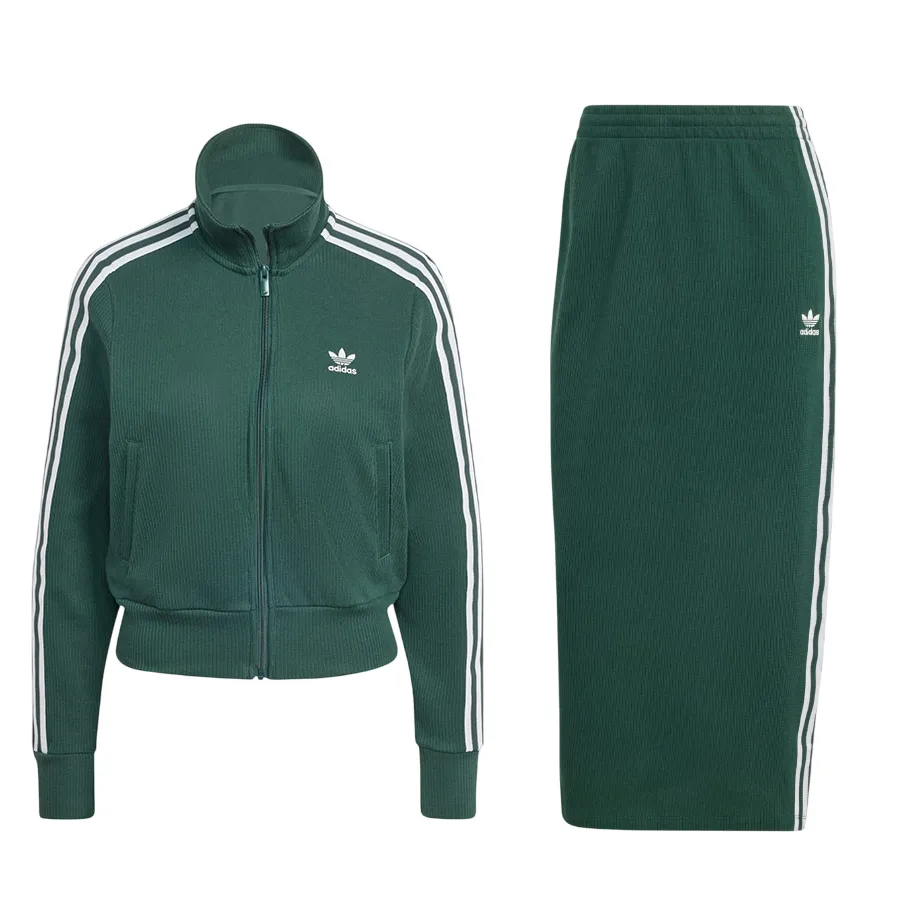Set Áo Khoác + Chân Váy Nữ Adidas Adicolor Knit Top + Knit Skirt IW3162 ...