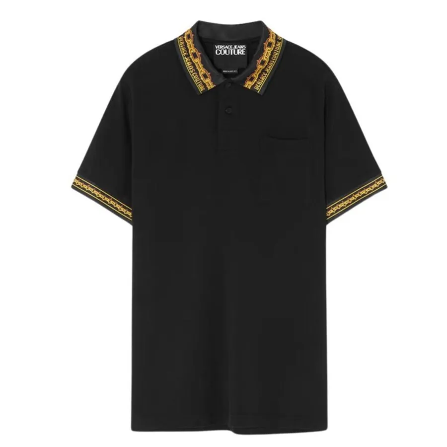 Áo Polo Nam Versace Jeans Couture Collar Chain Couture Polo Shirt ...