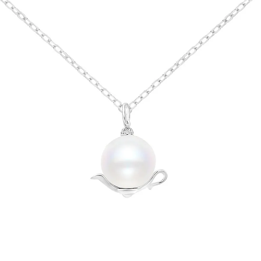 Dây Chuyền Nữ Lili Jewelry Đính Đá CZ, Ngọc Trai Thần Đèn Luisa LILI ...