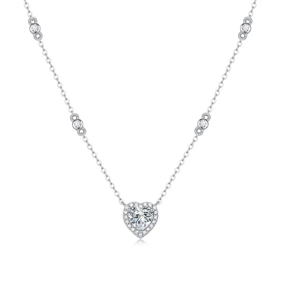 Dây Chuyền Nữ Lili Jewelry Đính Kim Cương Moissanite Trái Tim Lisa LILI ...