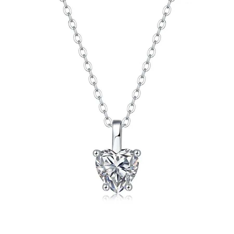 Dây Chuyền Nữ Lili Jewelry Đính Kim Cương Moissanite Trái Tim Shay LILI ...