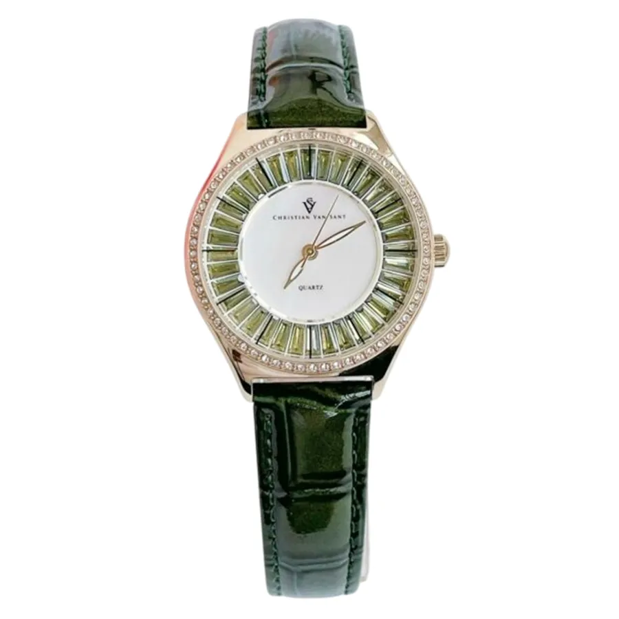 Đồng Hồ Nữ Christian Van Sant CV3204 Luna Green Quartz Ladies Watch Màu ...