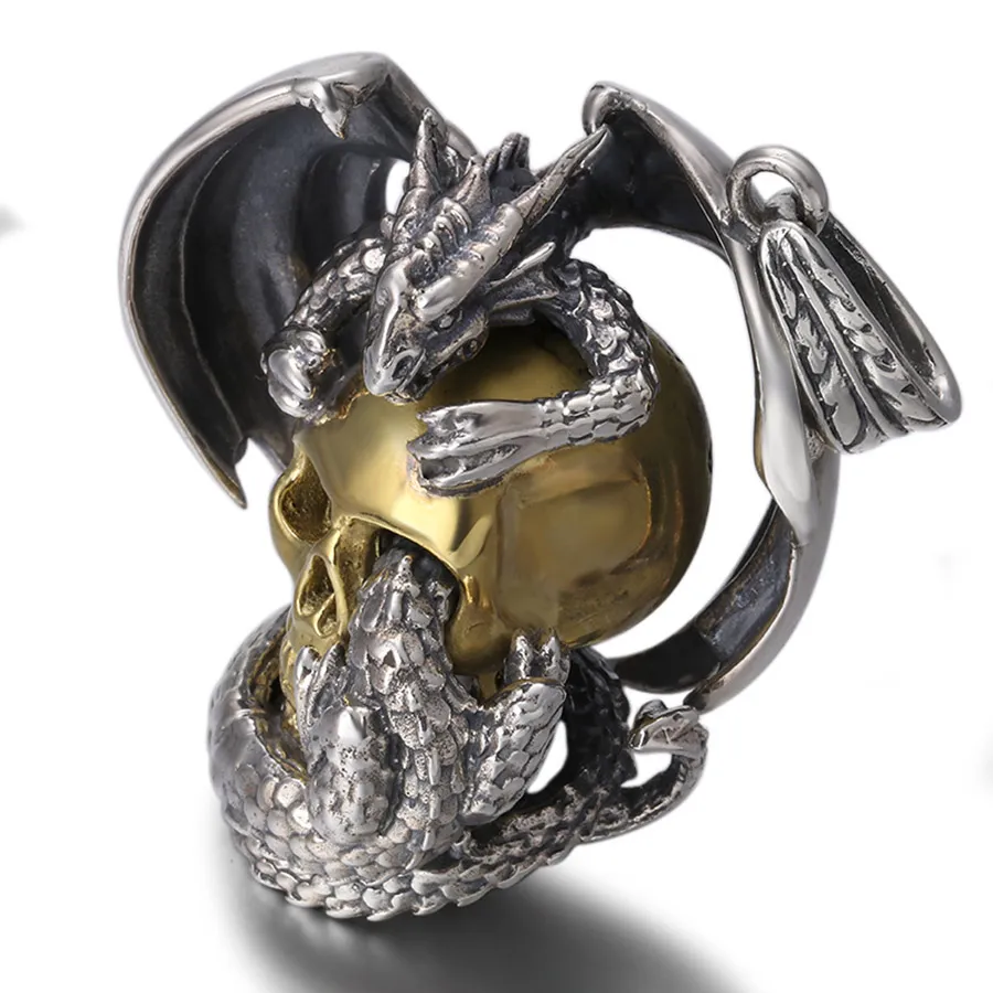 Mặt Dây Chuyền Nam Lili Jewelry Hình Rồng Abdullah LILI_080116 Màu Bạc ...