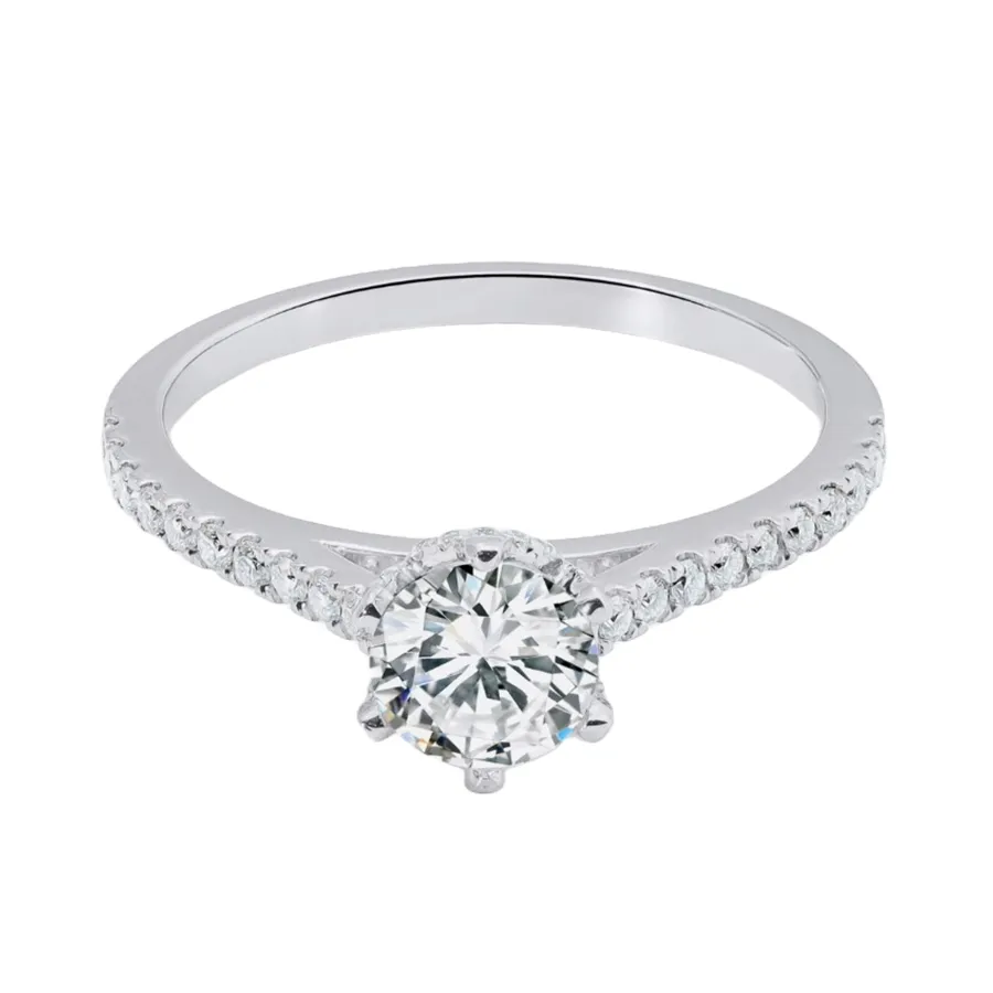 Nhẫn Nữ Morina Lumière Ring N1048 Màu Vàng Trắng | Vua Hàng Hiệu