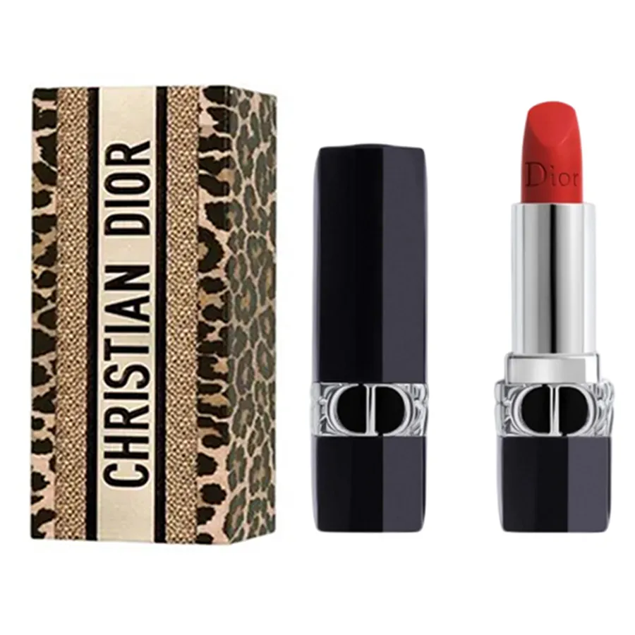 Son Dior Rouge Matte 888 Strong Red Màu Đỏ Cam (Vỏ Da Beo) 3.5g | Vua ...
