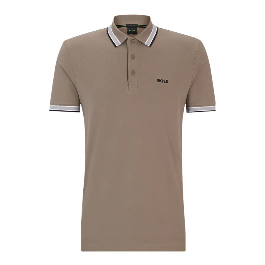Áo Polo Nam Hugo Boss Cotton Polo Shirt 50469055 338 Màu Nâu Size S ...