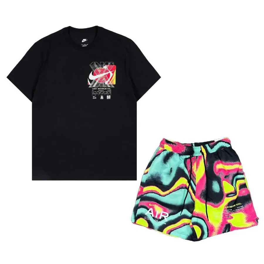 Bộ Quần Áo Nam Nike Max Volume Tee HF4473-010/HF4444-674 Phối Màu Size ...