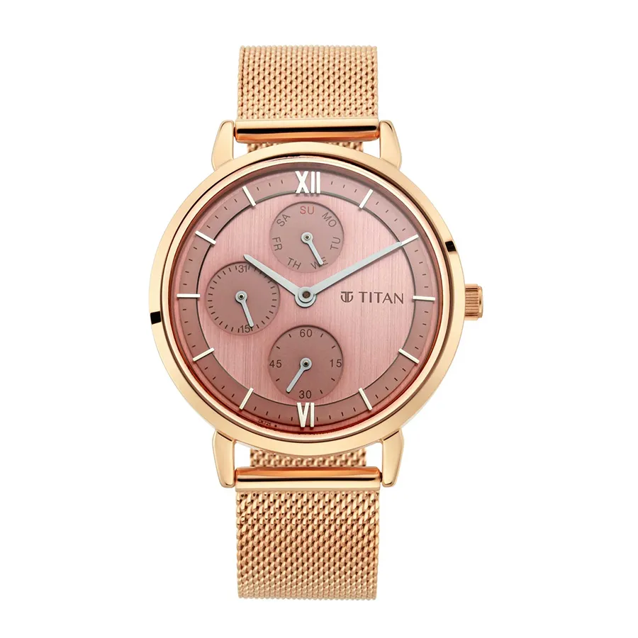 Đồng Hồ Nữ Titan Ladies Neo V Watch 2652WM01 Màu Vàng Hồng | Vua Hàng Hiệu