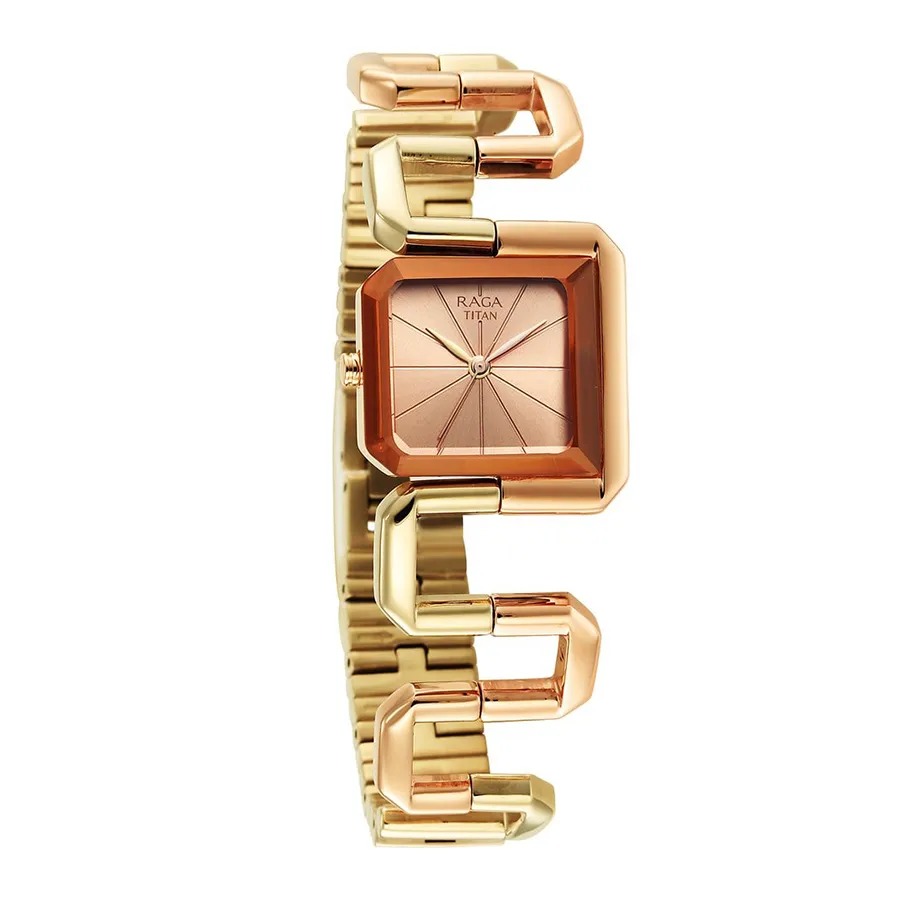 Đồng Hồ Nữ Titan Raga Delight Quartz Analog Watch 95155KM01 Màu Vàng ...