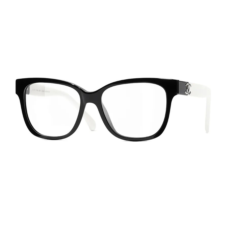 Kính Mắt Cận Nữ Chanel Square Eyeglasses 0CH3472 1656 Màu Đen Trắng ...