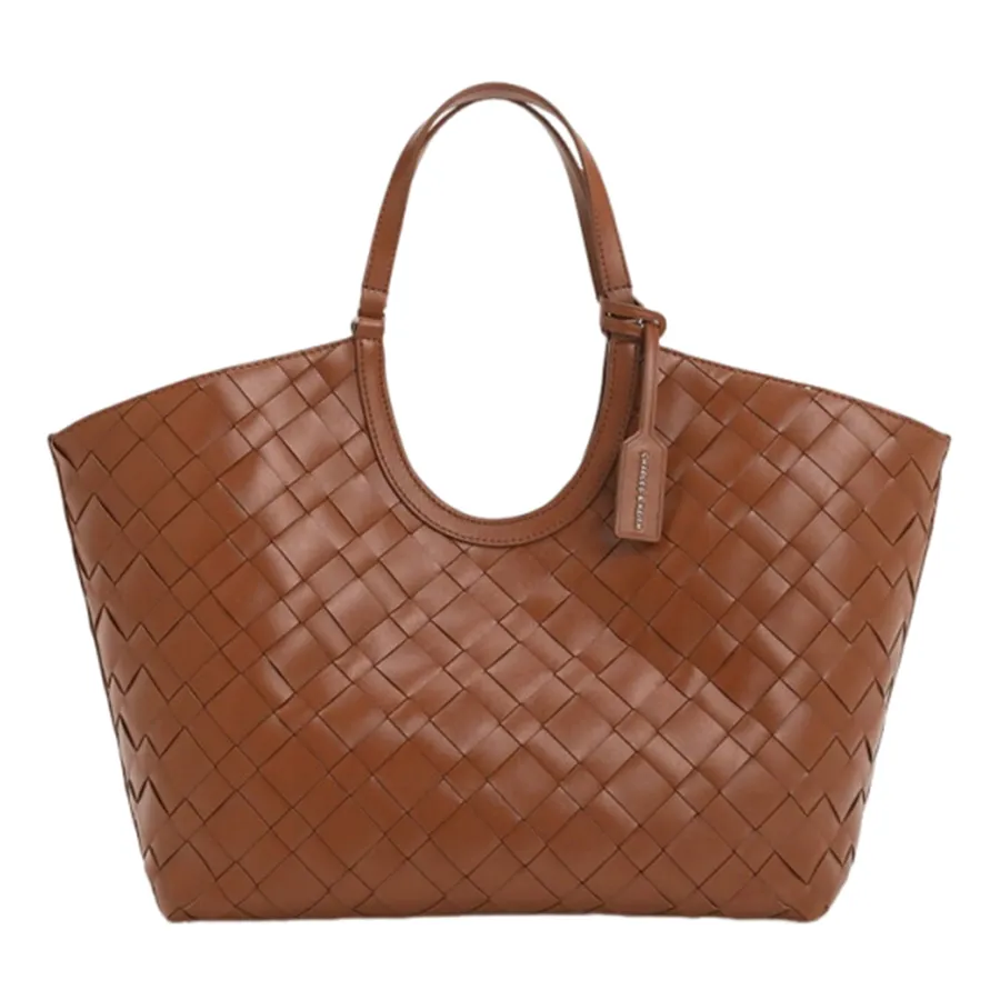 Túi Đeo Vai Nữ Charles & Keith CNK Ivette Woven Tote Bag Chocolate CK2 ...