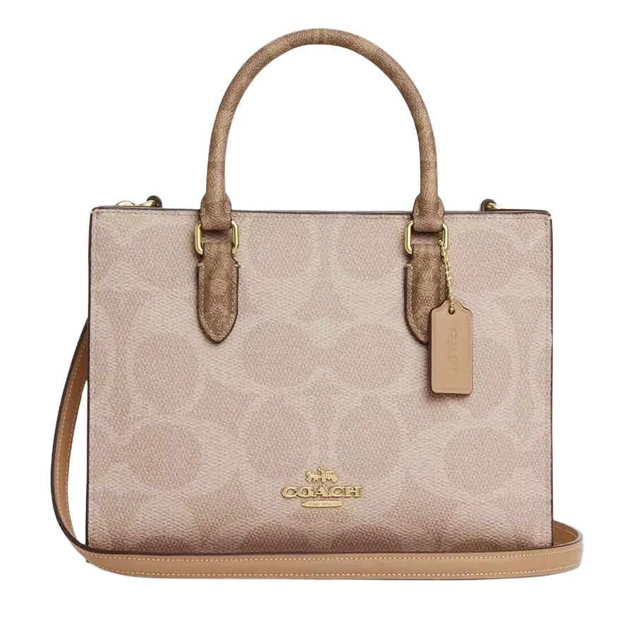 Túi Xách Tay Nữ Coach Maggie Small Tote Bag In Blocked Signature Canvas ...