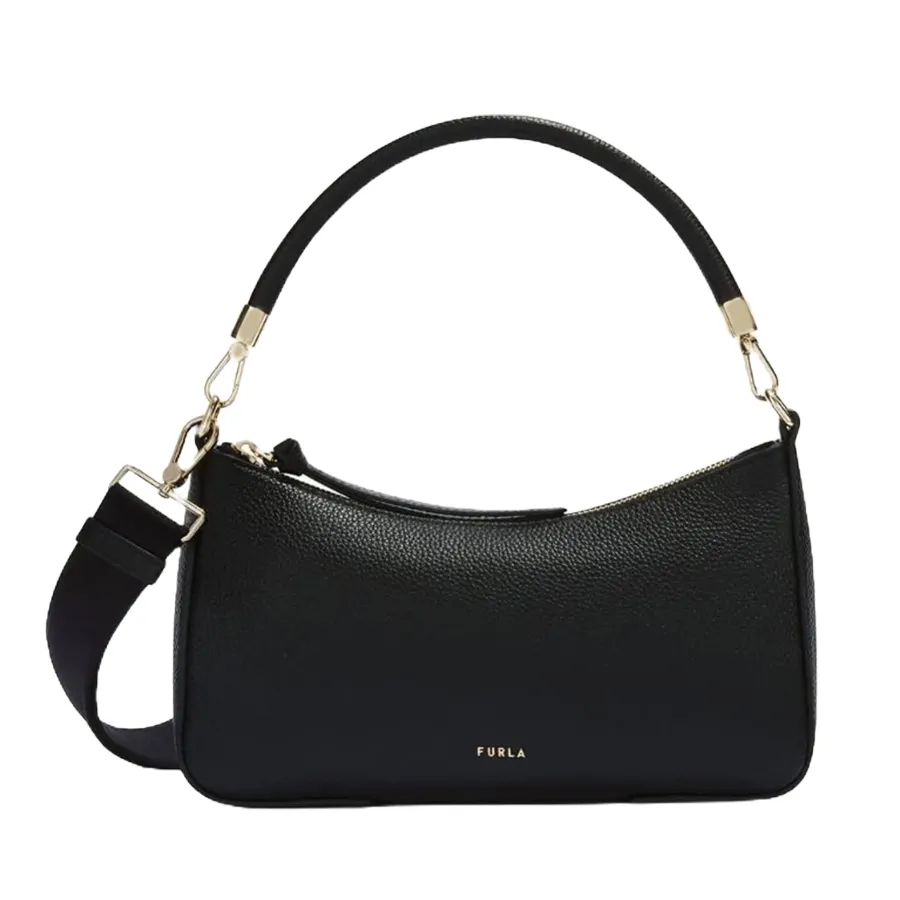 Túi Xách Tay Nữ Furla Emera Medium Handbag In Black Màu Đen | Vua Hàng Hiệu