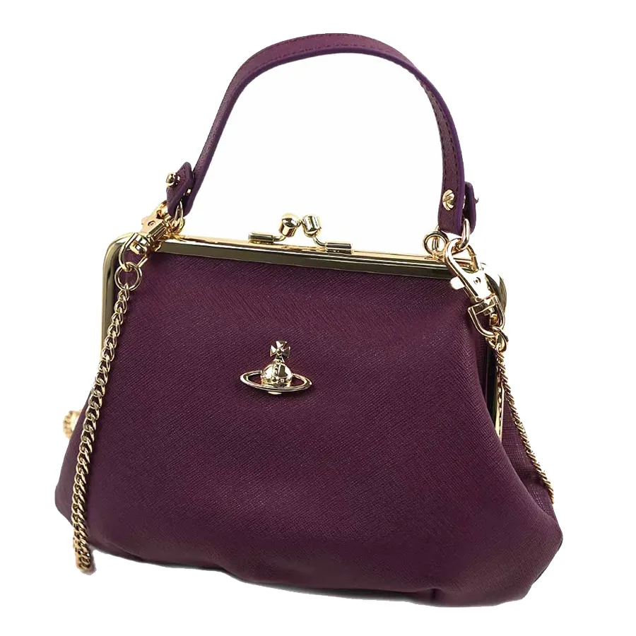Túi Xách Tay Nữ Vivienne Westwood Granny Frame Purse Purple 52020003 ...