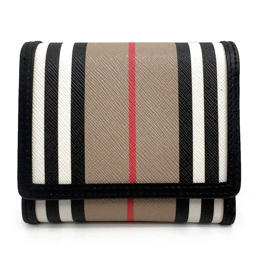 Ví Nữ Burberry Lancaster Striped Half Wallet 80730821 Phối Màu D-HH ...