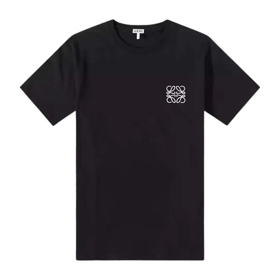 Áo Phông Nam Loewe Men's Anagram Chest Logo In Black T-Shirt H526Y22X75 ...