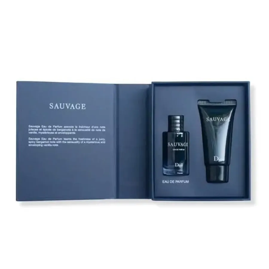 Set Nước Hoa Nam Dior Sauvage 2 Món (EDP Mini 10ml + Sữa Tắm 20ml) | Vua Hàng Hiệu