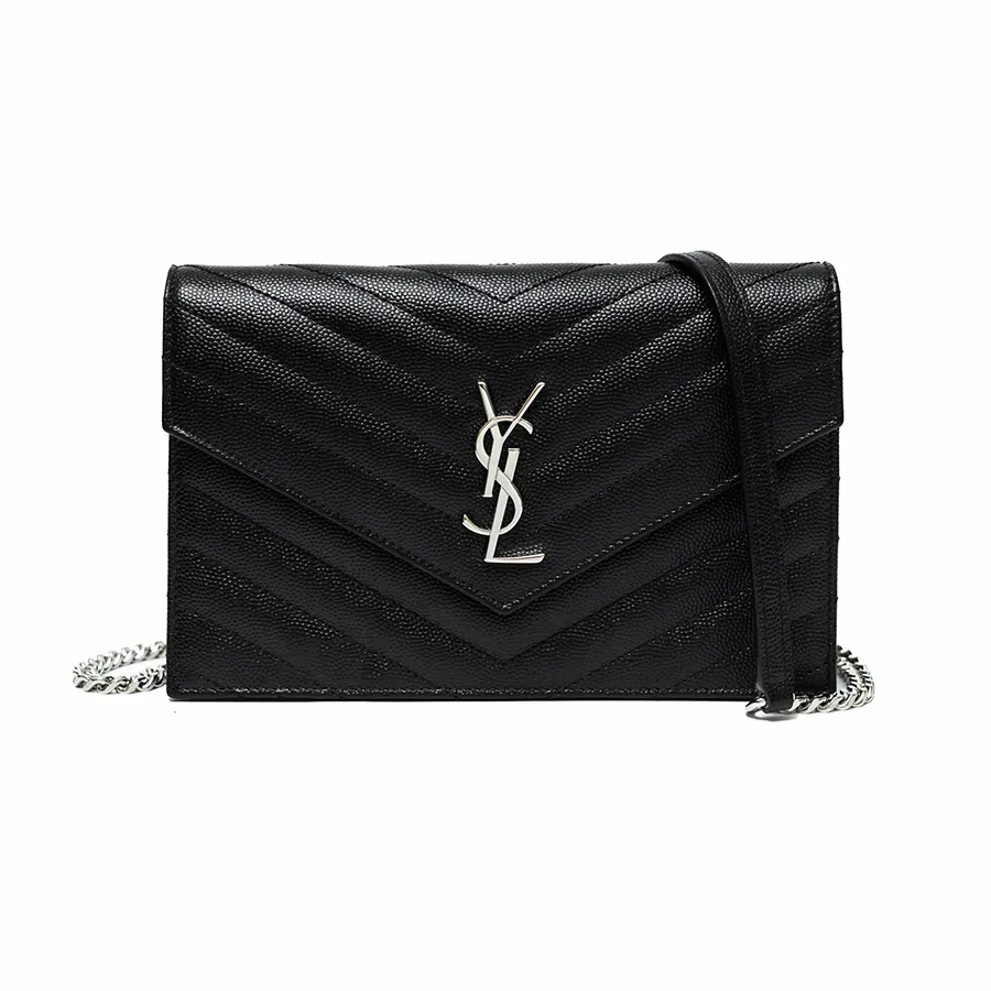 Túi Đeo Chéo YSL Yves Saint Laurent Monogram Envelope Wallet On Chain ...