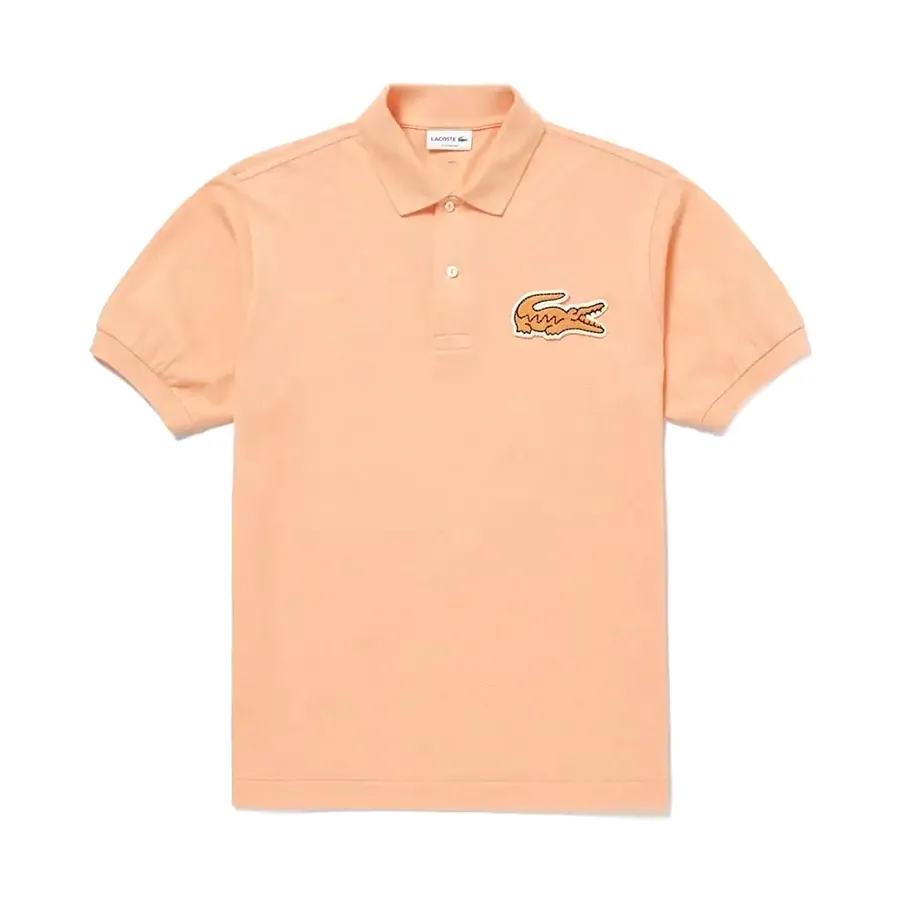 Áo Polo Nam Lacoste Classic Fit Polo Shirt PH037LJ HEB Màu Cam Sữa Size ...