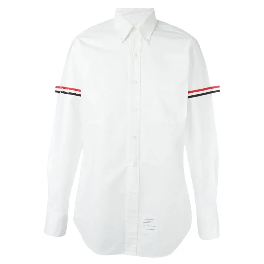 Áo Sơ Mi Nam Thom Browne Grosgrain Arm Band Oxford MWL150E 00139 100 ...