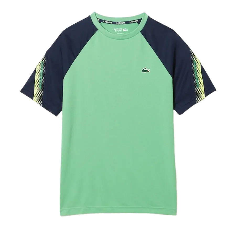Áo Thun Nam Lacoste Sport Regular Fit Logo Stripe T-Shirt TH5196 53G ...