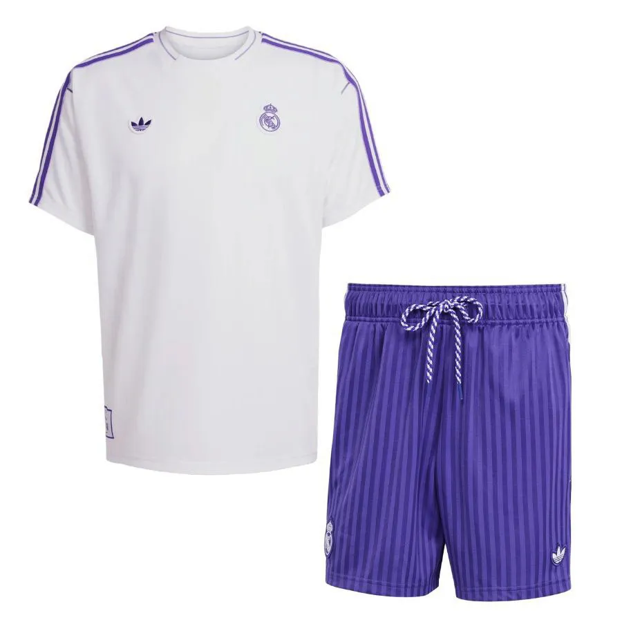 Bộ Quần Áo Nam Adidas Real Madrid Terrace Icons JF2581/JF2586 Màu Trắng ...