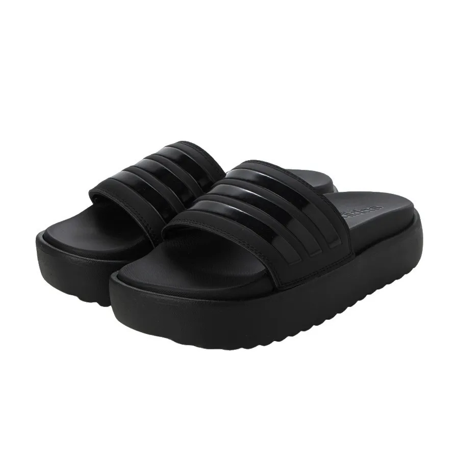 Dép Nữ Adidas Adilette Slides Platform HQ6179 Black Màu Đen Size 39 ...