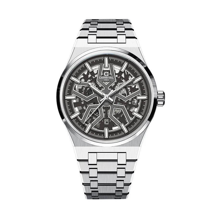 Đồng Hồ Nam Carnival Automatic 8157G-VT-D (8157G) Màu Bạc | Vua Hàng Hiệu