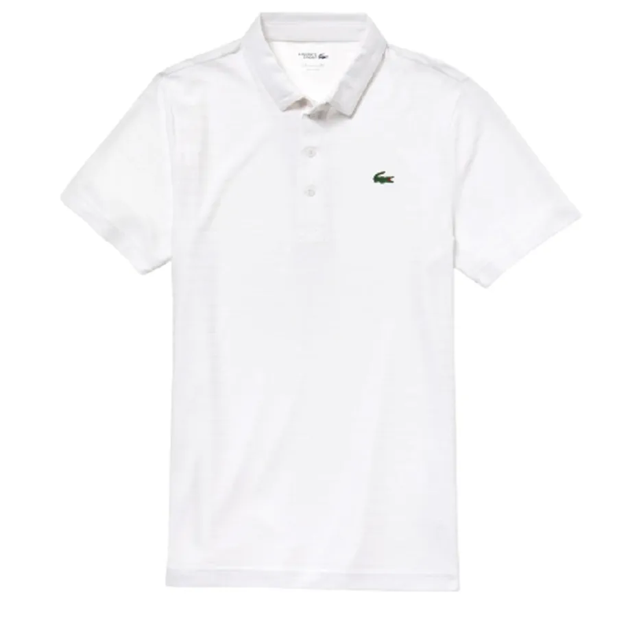 Áo Polo Nam Lacoste Sport Regular Fit 213 DH8132-51-001 Màu Trắng Size 5 | Vua Hàng Hiệu