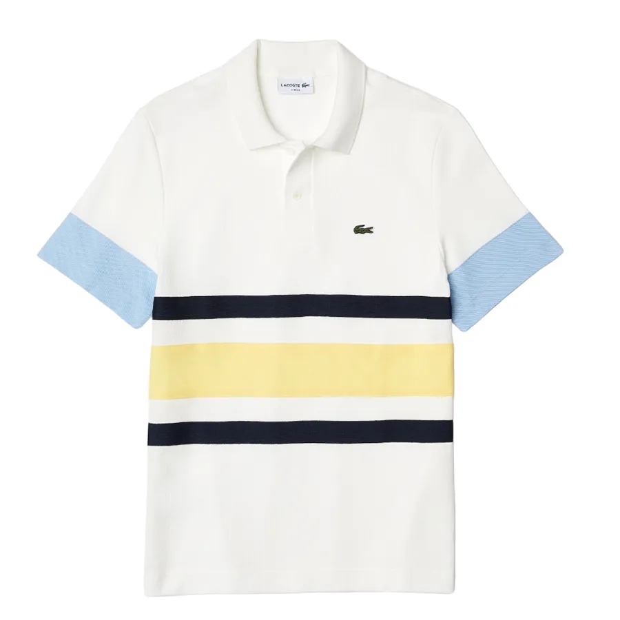 Áo Polo Nam Lacoste Men's Heritage Slim Fit Colorblock PH7682 VV4 Trắng ...