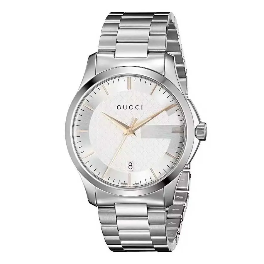 Đồng Hồ Nam Gucci G-Timeless Watch YA126442 Màu Bạc Trắng | Vua Hàng Hiệu