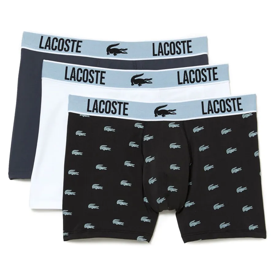 Set 3 Quần Lót Nam Lacoste Jersey Trunk 3 Pack 5H9972 51 SHQ Phối Màu Size S | Vua Hàng Hiệu