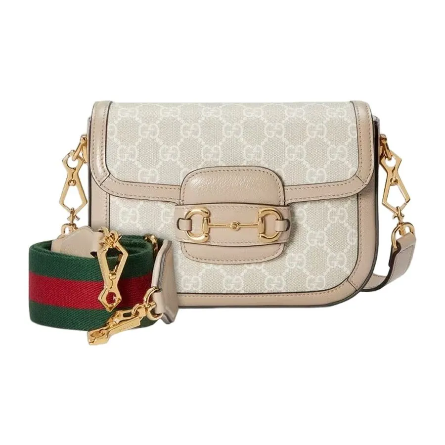 Túi Đeo Chéo Nữ Gucci Horsebit 1955 GG Mini Bag 658574 UULAG 9682 Màu Be | Vua Hàng Hiệu