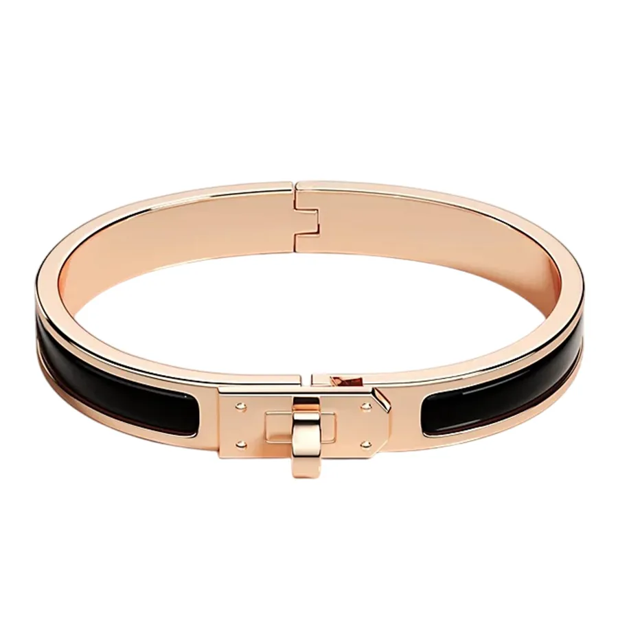 Vòng Đeo Tay Nữ Hermès Mini Clic Kelly Bracelet H200004FO01PM Màu Đen ...