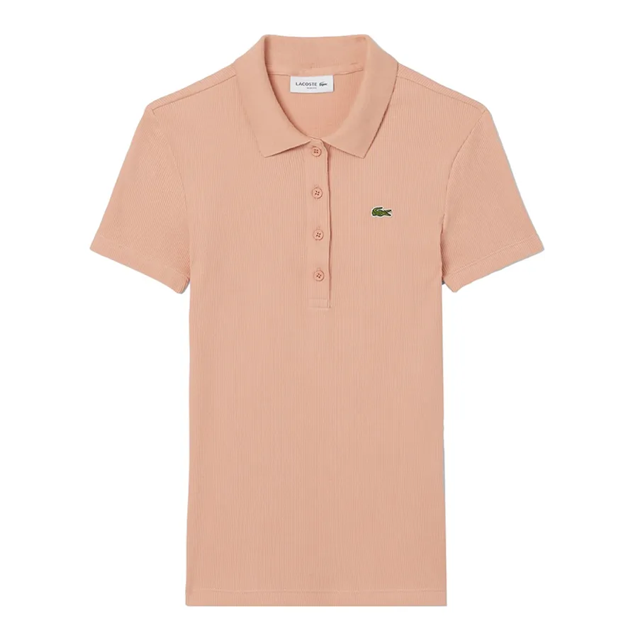 Áo Polo Nữ Lacoste Women's Slim Fit L.12.D Ribbed Cotton DF5377 51 ZIH ...