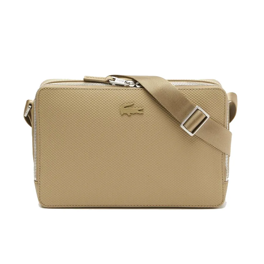 Túi Đeo Chéo Unisex Lacoste Chantaco Matte Stitched Leather Zippered ...