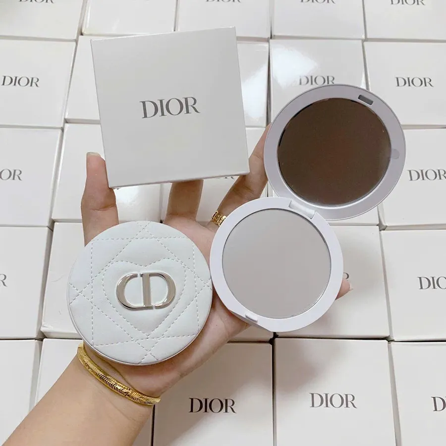 Gương Trang Điểm Nữ Dior Pocket Mirror Beauty Màu Trắng | Vua Hàng Hiệu