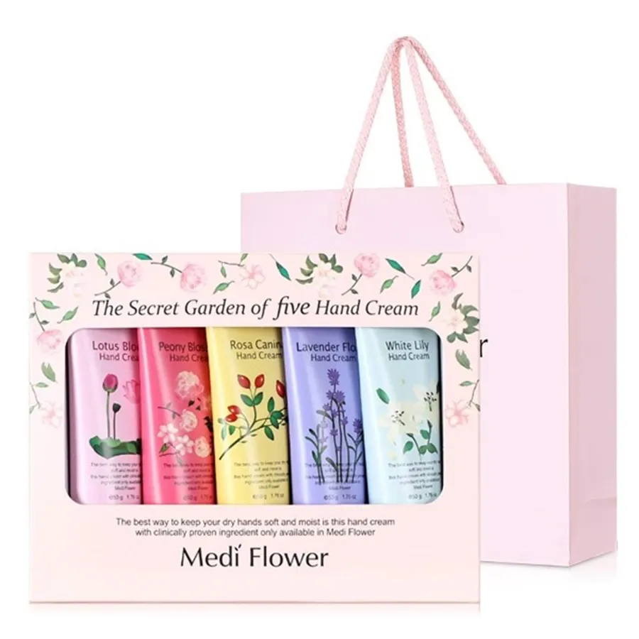 Set Kem Dưỡng Mềm Da Tay Medi Flower The Secret Garden Of Five Hand ...