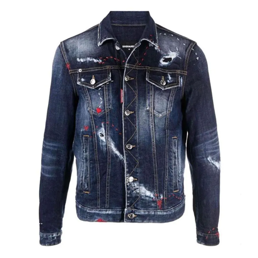 Áo Khoác Jean Nam Dsquared2 Denim Jacket Màu Xanh Đậm Size 46 | Vua ...