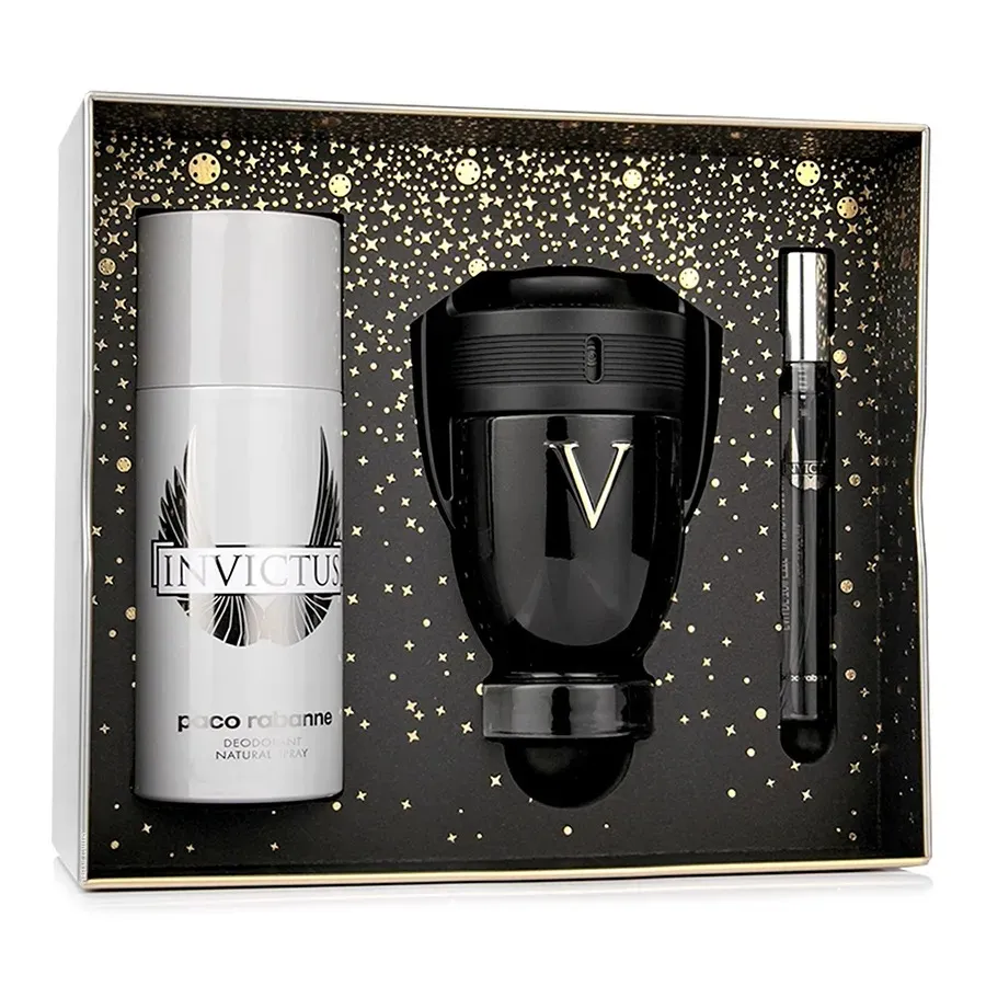 Set Nước Hoa Nam Paco Rabanne Invictus Victory 3 Món (EDP 100ml + 10ml ...