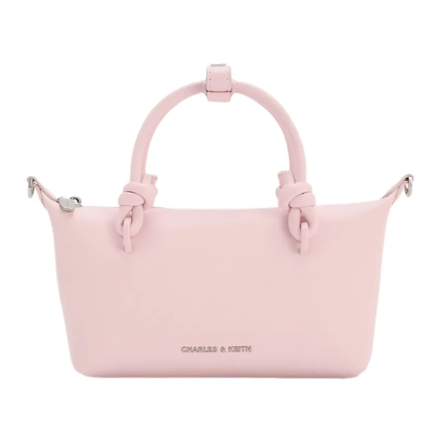 Túi Tote Nữ Charles & Keith Sammie Knotted Handle Tote Bag Cotton Candy ...
