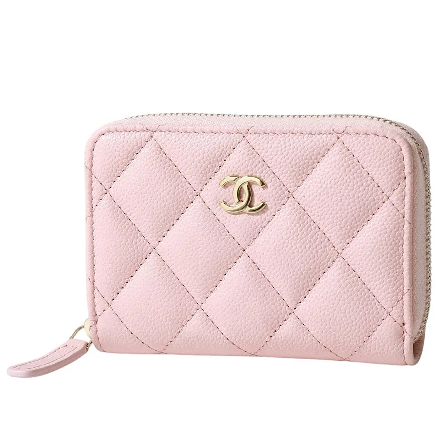 Ví Nữ Chanel Matelasse Coco Mark Wallet AP0216 Y01864 Màu Hồng Nhạt ...