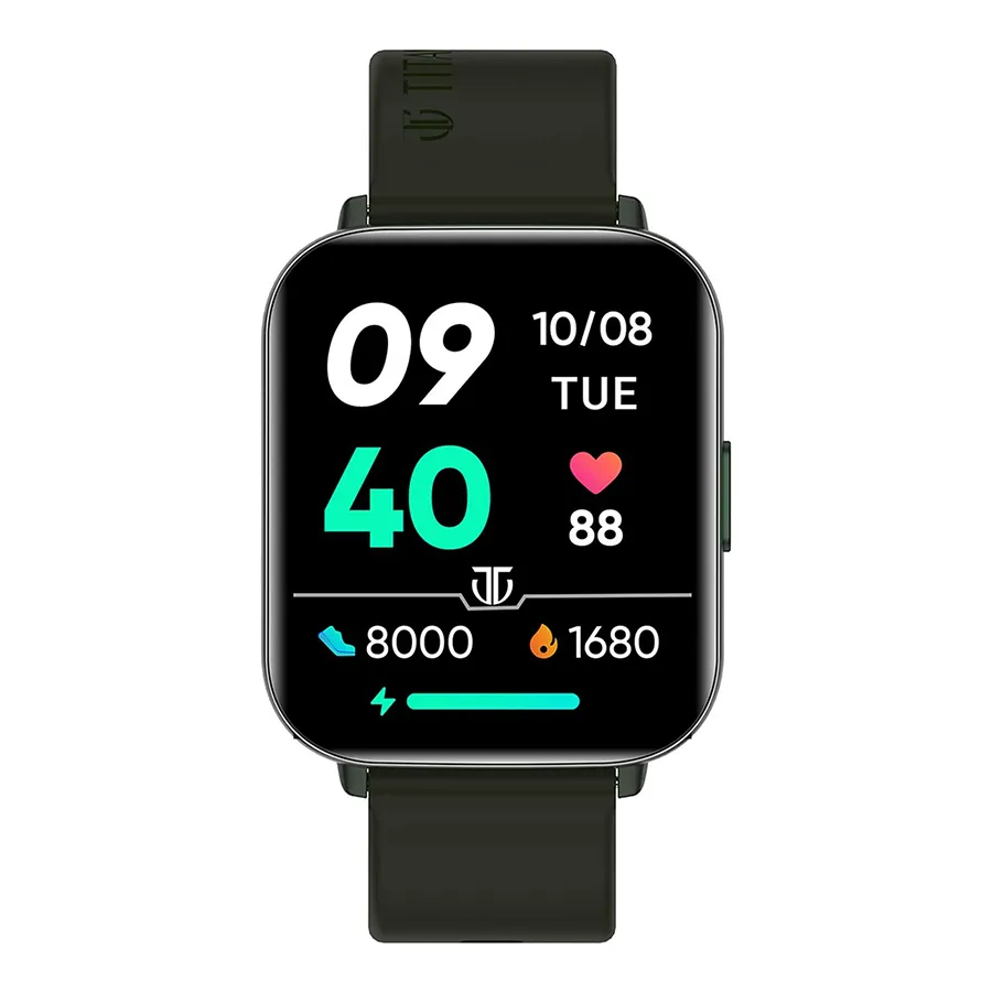 Đồng Hồ Thông Minh Titan Smart 2 Touchscreen With Green Strap Màu Đen ...